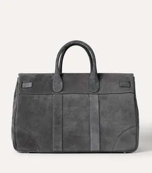 Brunello Cucinelli Suede Country Holdall