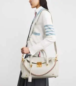Thom Browne Grain Leather Bolton Top-handle Bag