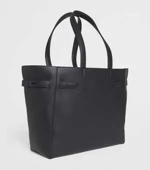 Thom Browne Leather Cabas Tote Bag