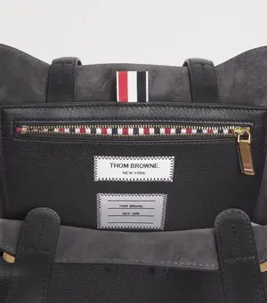 Thom Browne Leather Cabas Tote Bag