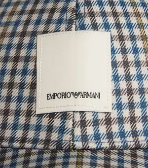 Emporio Armani Houndstooth Baseball Cap