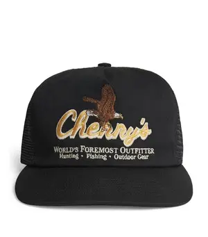 CHERRY LOS ANGELES Cotton Trucker Cap - Black