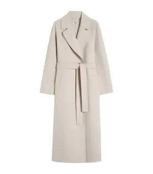 Max Mara Virgin Wool Belted Robe Coat