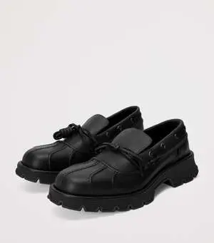 Loewe Leather Bobby Loafers