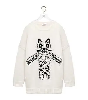 Loewe X Louis Wain Wool Lucky Cat Sweater