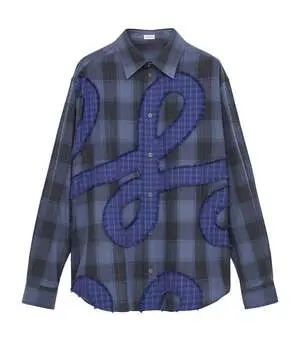 Loewe Cotton Long-sleeve Check Shirt