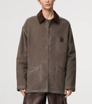 Loewe Felt Leather-patch Overshirt