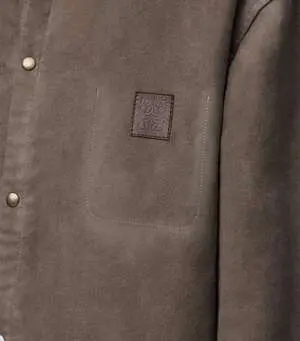 Loewe Felt Leather-patch Overshirt