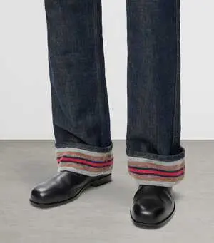 Loewe Leather Bobine Ankle Boots