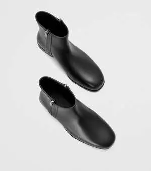 Loewe Leather Bobine Ankle Boots