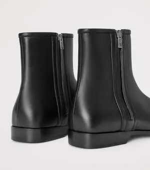 Loewe Leather Bobine Ankle Boots