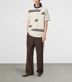 Loewe Wool-blend Oversized T-shirt - White