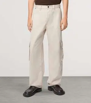 Loewe Cotton Cargo Trousers - Beige
