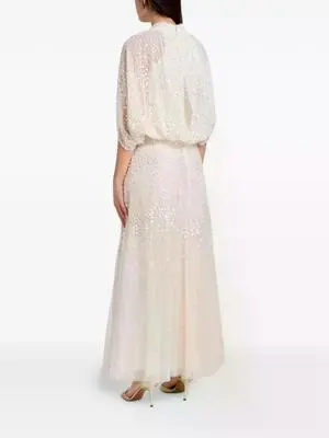 NEEDLE & THREAD Beaded Maxi Dress