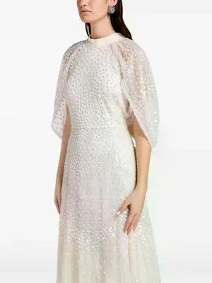 NEEDLE & THREAD Beaded Maxi Dress