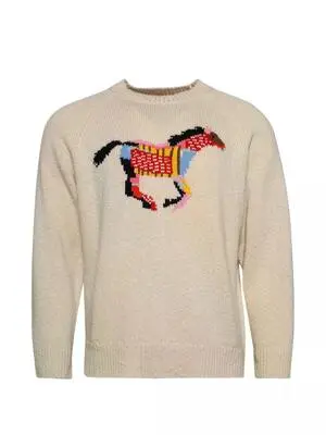 THE ELDER STATESMAN Glacier Horse Sweater