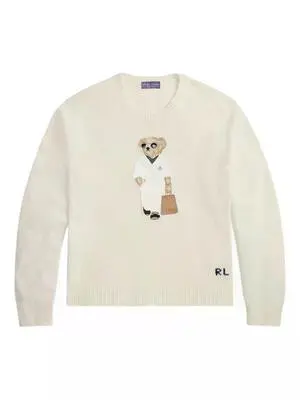 Ralph Lauren Purple Label Bear Detail Knitted Sweater