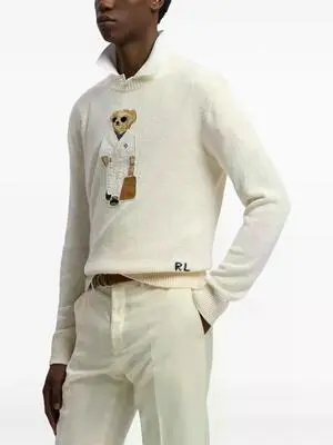 Ralph Lauren Purple Label Bear Detail Knitted Sweater