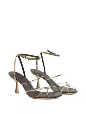 Christopher Esber Serpent High Heel Sandals - Brown