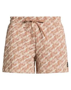 EA7 Cotton Terry Shorts - Brown