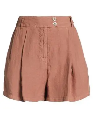 120% Lino Linen Shorts Brown