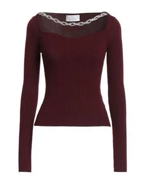 Giuseppe Di Morabito Merino Wool Blend Sweater With Embellished Sweetheart Neckline