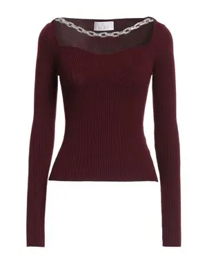Giuseppe Di Morabito Merino Wool Blend Sweater With Embellished Sweetheart Neckline