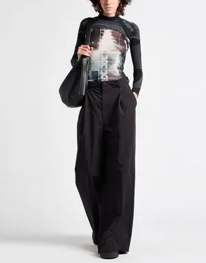 MAISON MARGIELA Cotton And Polyamide Flared Trousers - Black