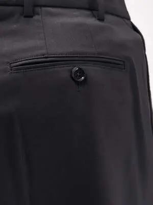 Ami Virgin Wool Tailored Shorts - Black