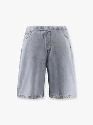ENTIRE STUDIOS Light Washed Denim Bermuda Shorts