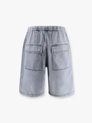 ENTIRE STUDIOS Light Washed Denim Bermuda Shorts