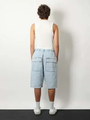 ENTIRE STUDIOS Light Washed Denim Bermuda Shorts