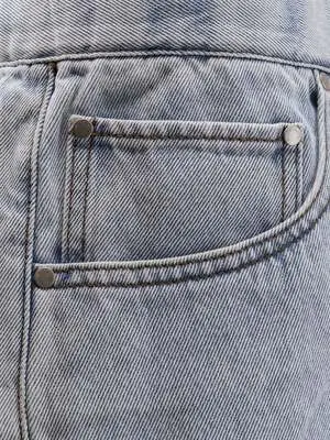 ENTIRE STUDIOS Light Washed Denim Bermuda Shorts