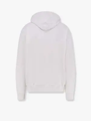 Off White Cotton Sweatshirt With Logo