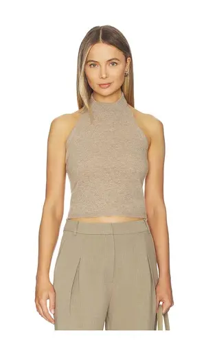 NONCHALANT LABEL Cashmere Halter Top