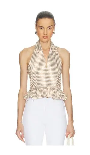 Caroline Constas Aya Halter Top