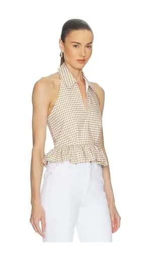 Caroline Constas Aya Halter Top
