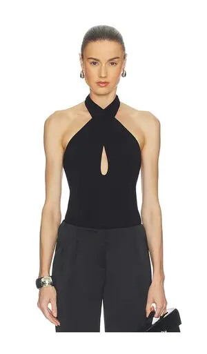 SANS FAFF Cross Bamboo Bodysuit - Black