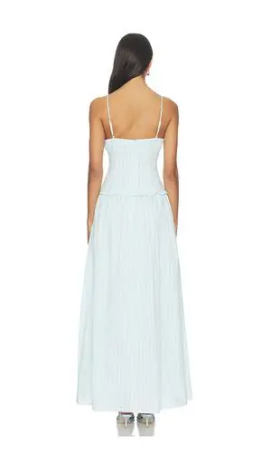 SEVEN WONDERS Keily Square Neck Maxi Dress - Blue
