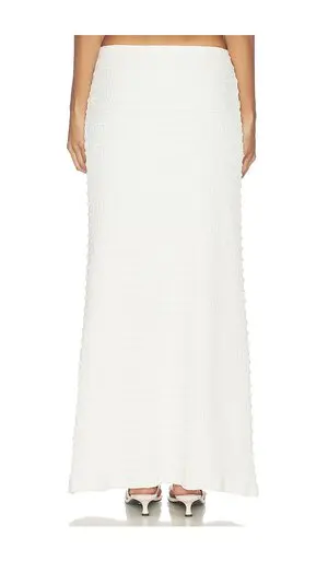 SEVEN WONDERS Adalee Ruffle Texture Maxi Skirt