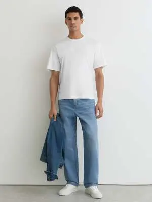 REISS Blaikie Airwater-cotton Relaxed-fit T-shirt - White