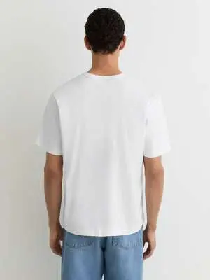 REISS Blaikie Airwater-cotton Relaxed-fit T-shirt - White