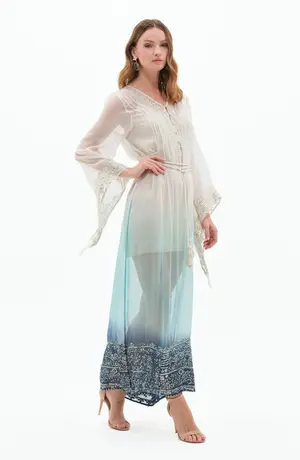 Calypso St. Barth Paisley Print Maxi Dress