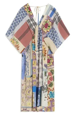 Max Mara Nome Print Silk Dress