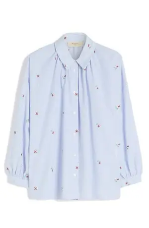 Max Mara Embroidered Cotton Shirt