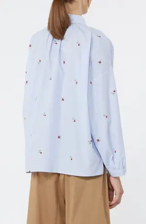 Max Mara Embroidered Cotton Shirt