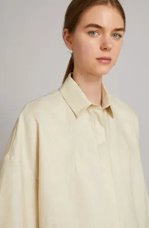 MM BY MAX MARA Rito Linen Canvas Shirt