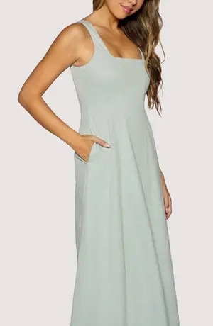 LOST + WANDER Vista Marina Cotton Maxi Dress