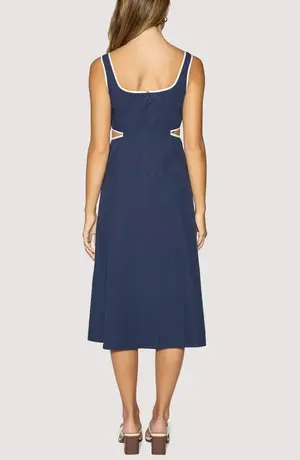LOST + WANDER Coastal Riviera Cotton Midi Dress