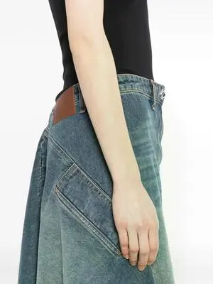 Brandon Maxwell The Frankie Denim Skirt